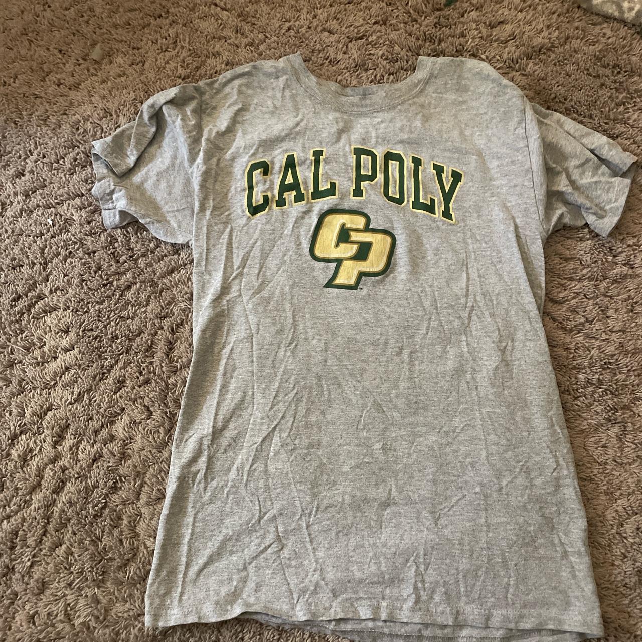 grey cal poly shirt. worn a couple times! Good material - Depop
