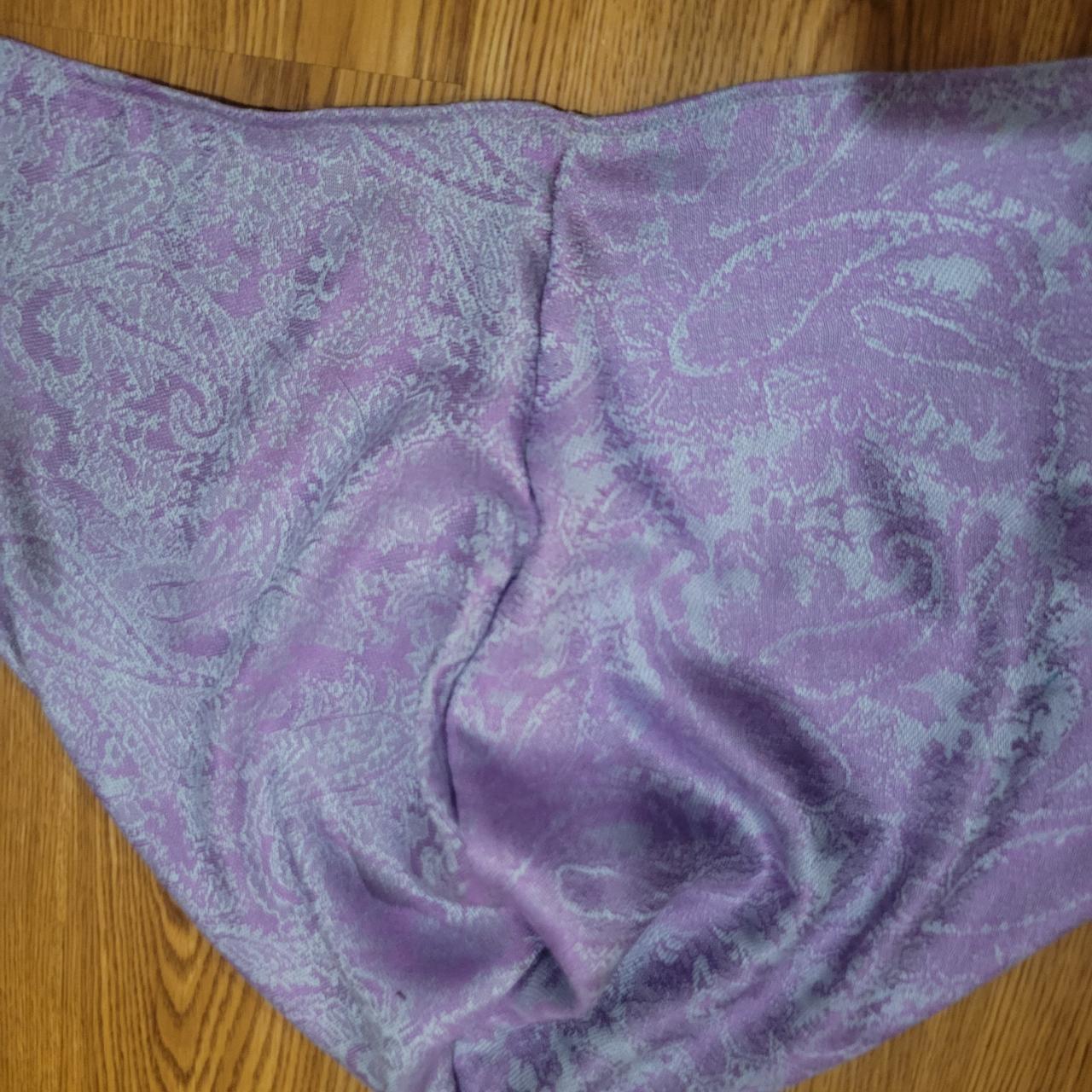 Handmade Purple and Gray Pashmina Hood MADE TO... | Depop