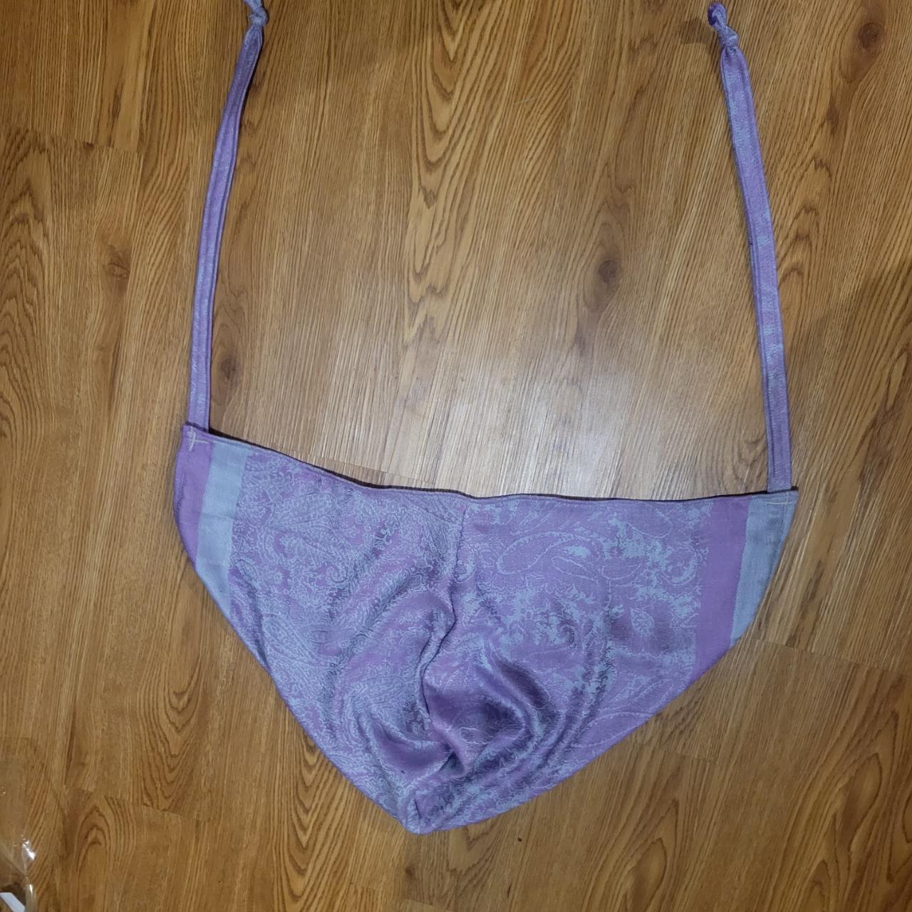 Handmade Purple and Gray Pashmina Hood MADE TO... | Depop