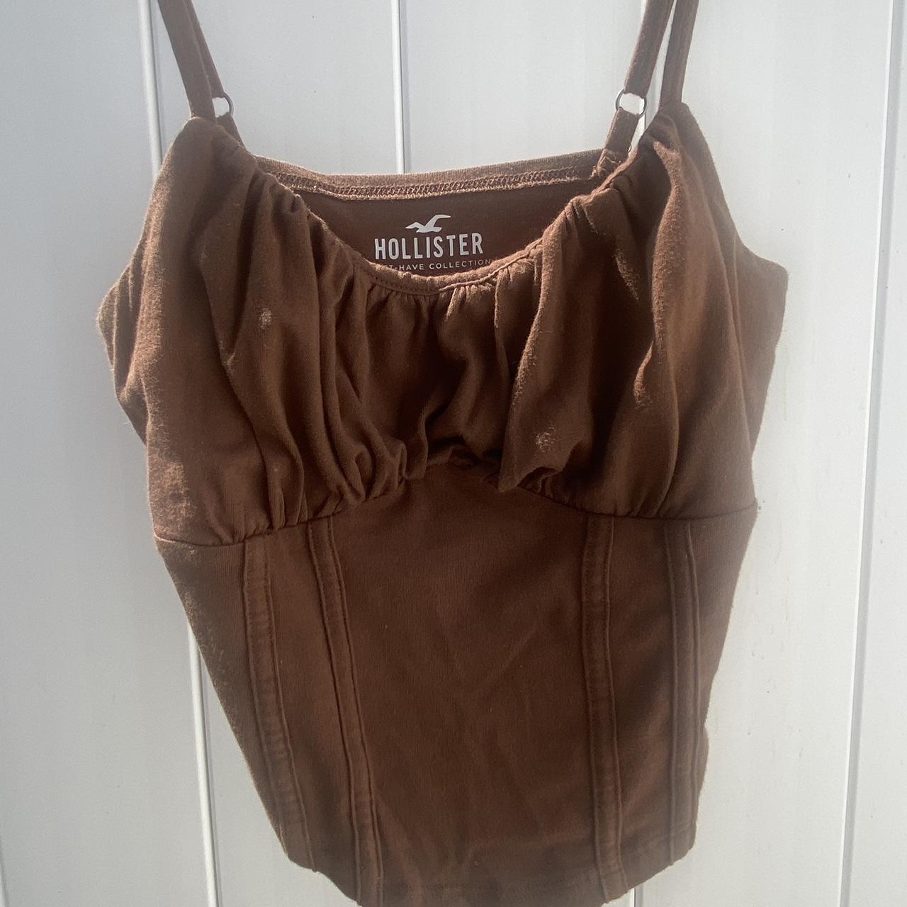 ruched bust corset top ♡ small (but fits xsmall) ♡... - Depop