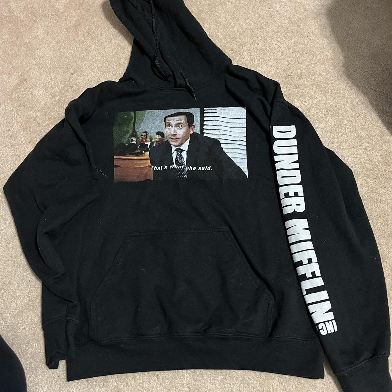 comfortable Office sweatshirt, looks fuzzy from... - Depop