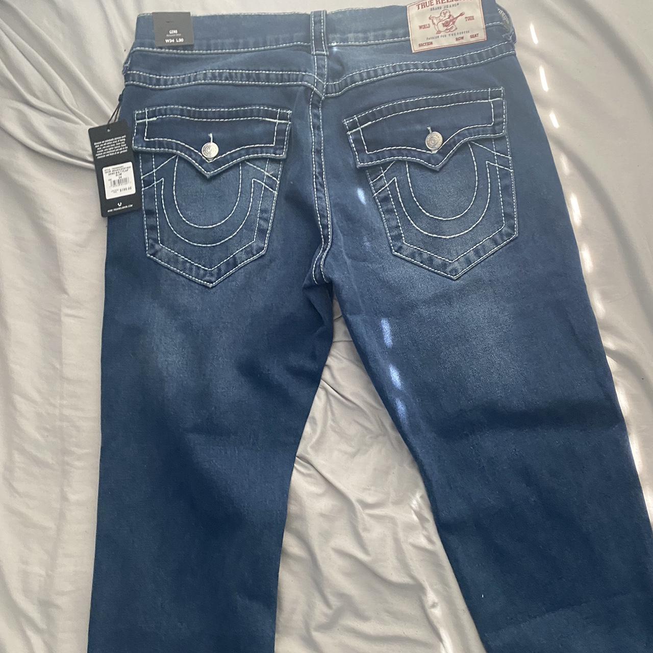 Blue true religion jeans Geno relaxed fit Brand new... - Depop