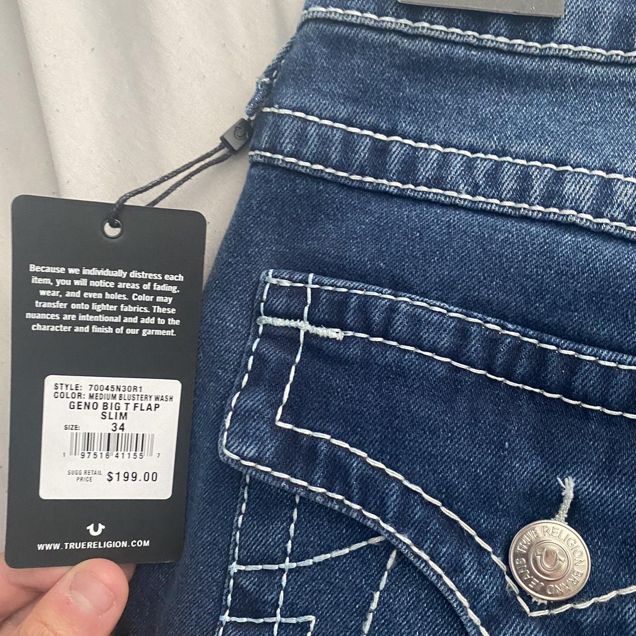 Blue true religion jeans Geno relaxed fit Brand new... - Depop