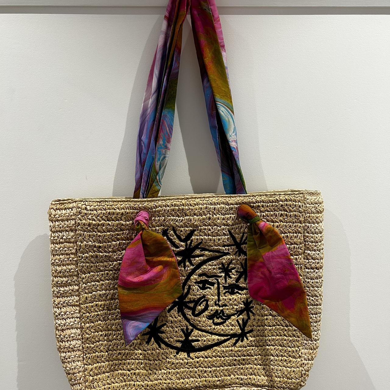 Alemail Soleil Raffia bag. Fully lined inside. ... - Depop