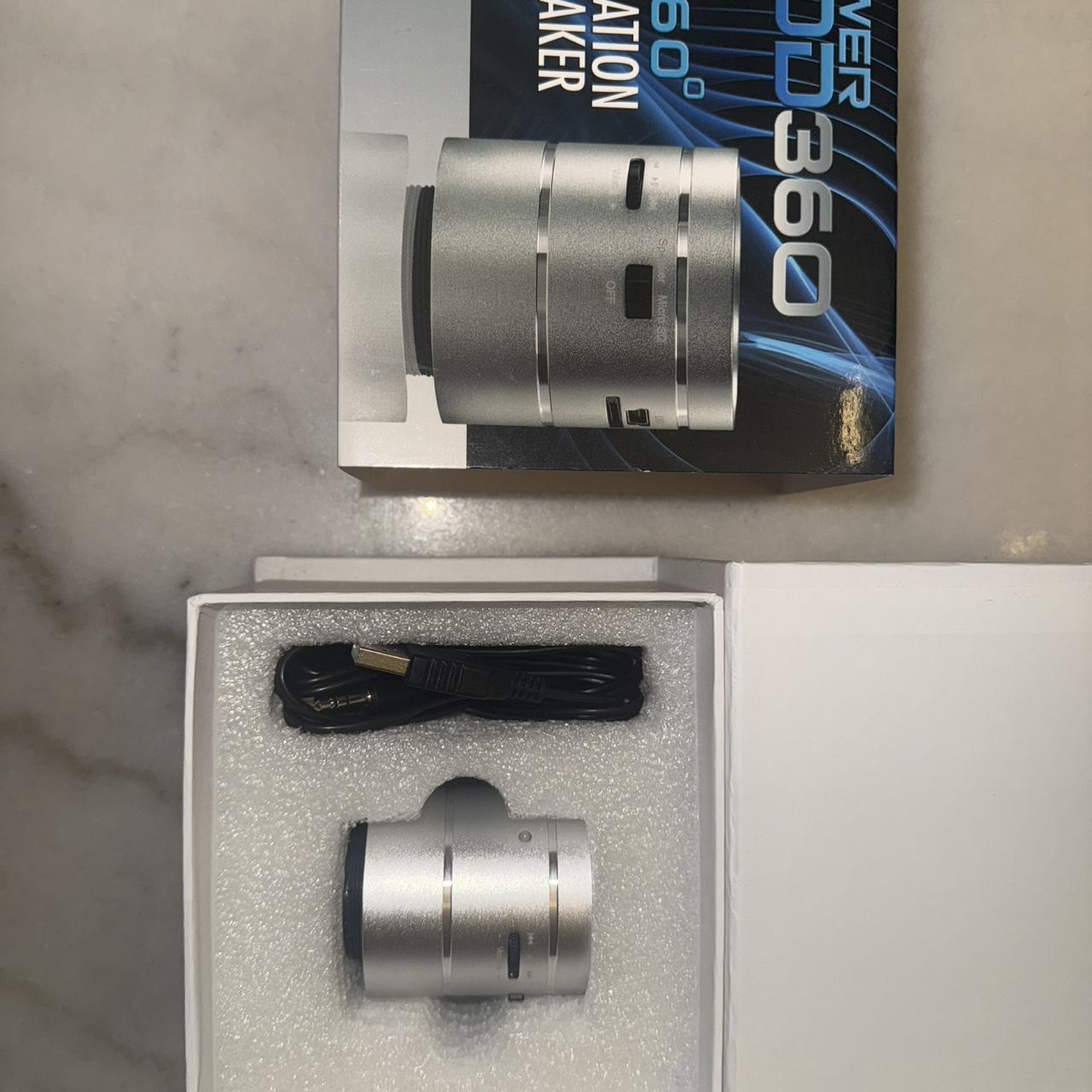 Power Pod 360 Vibration Speaker 3.5mm Jack Li-Ion... | Depop