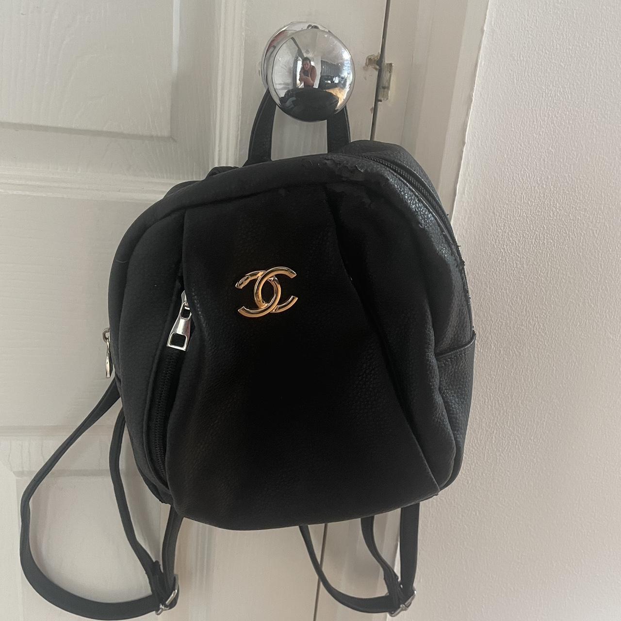 Black CC CO CO CHANNEL c0py small back pack Good... - Depop