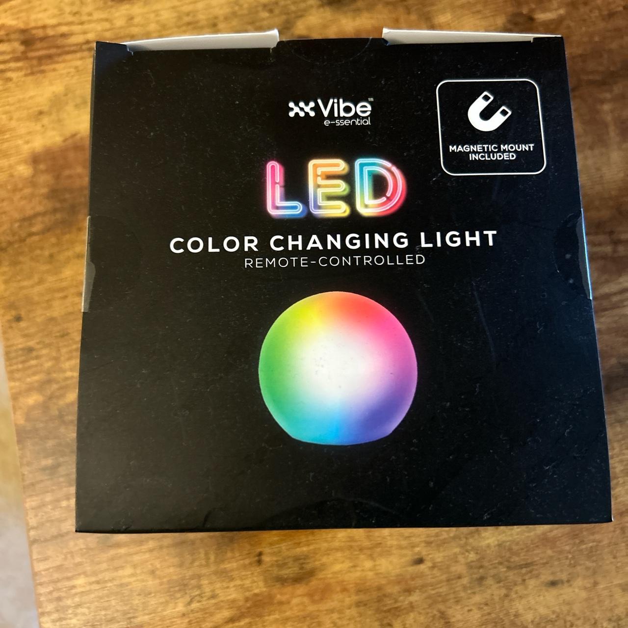 Vibe LED Color Changing Light w/ Remote & Magnet... - Depop