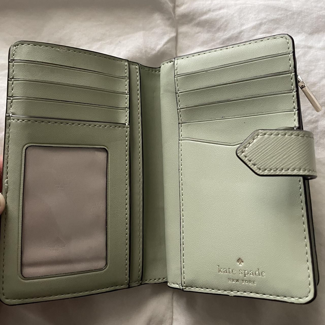 Kate Spade New York Sage Green Wallet $27 + free... - Depop