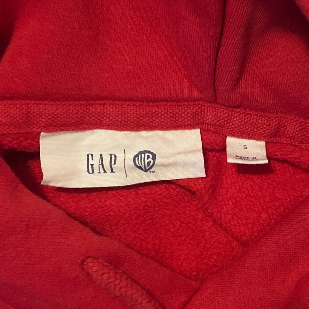 Red GAP Looney Tunes Hoodie Size S Used- Good... - Depop
