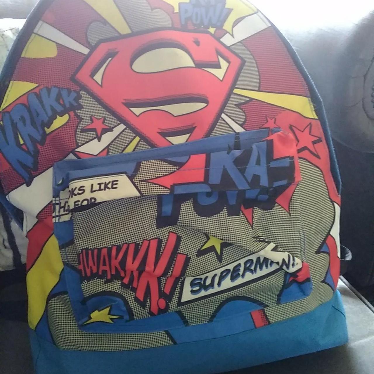 Superman ruck sack good condition. - Depop