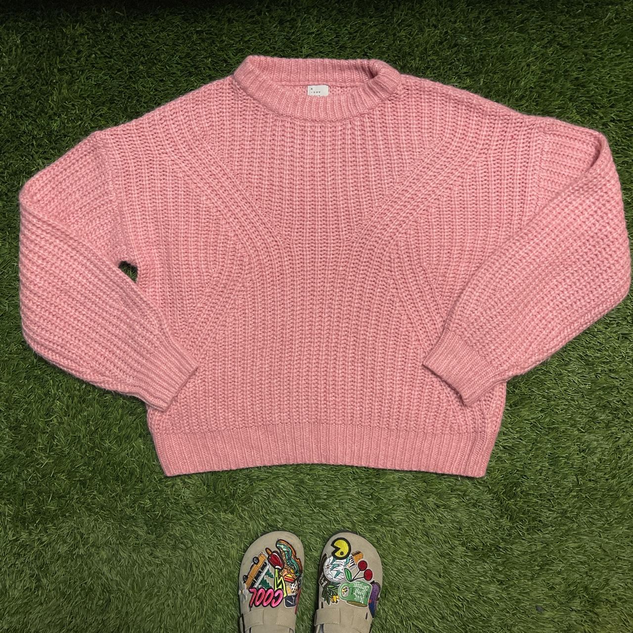 A New Day Cable Knit Women’s Sweater Medium Message... - Depop