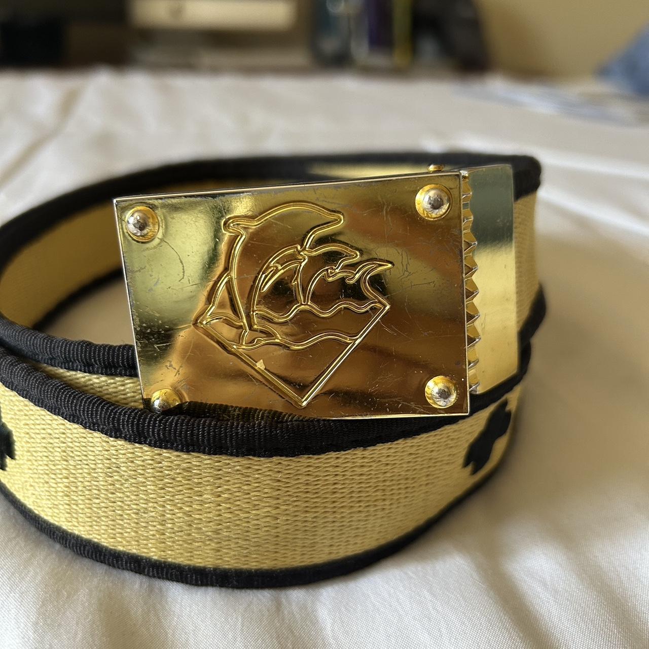 Pink Dolphin Belt -can fit most sizes -minor... - Depop