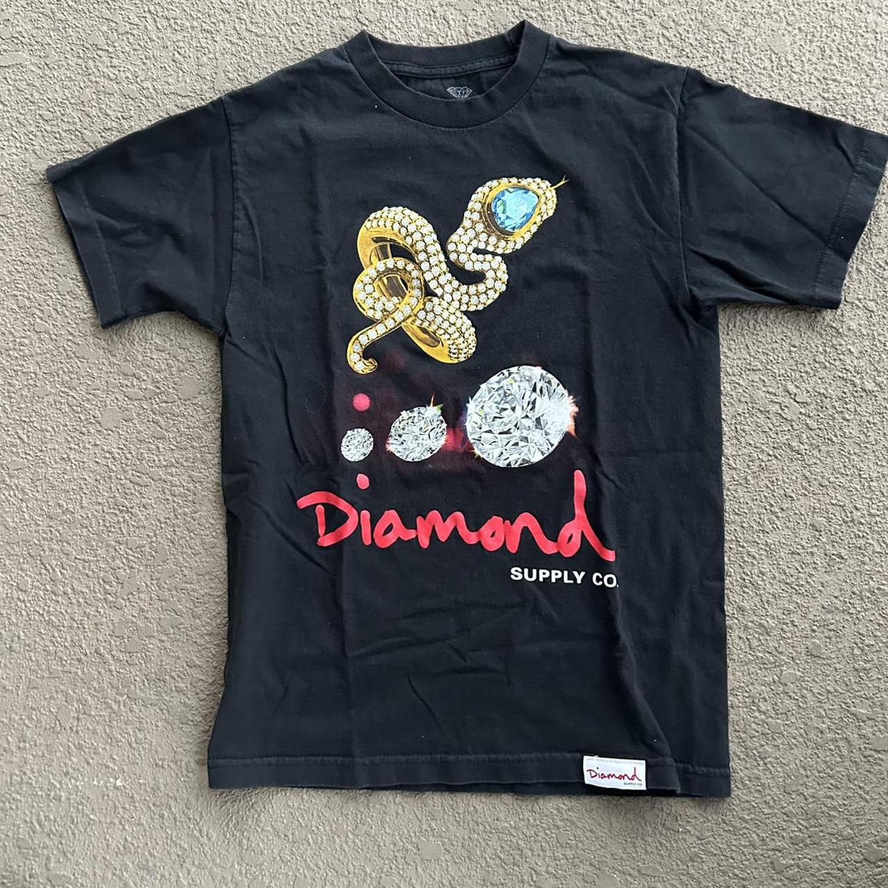Diamond Graphic Tee heavyweight -size small -good... - Depop
