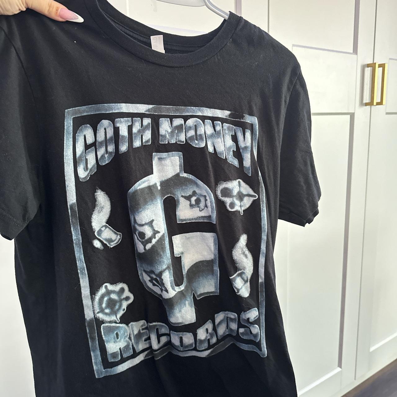 goth money records shirt medium-large #gmr... - Depop