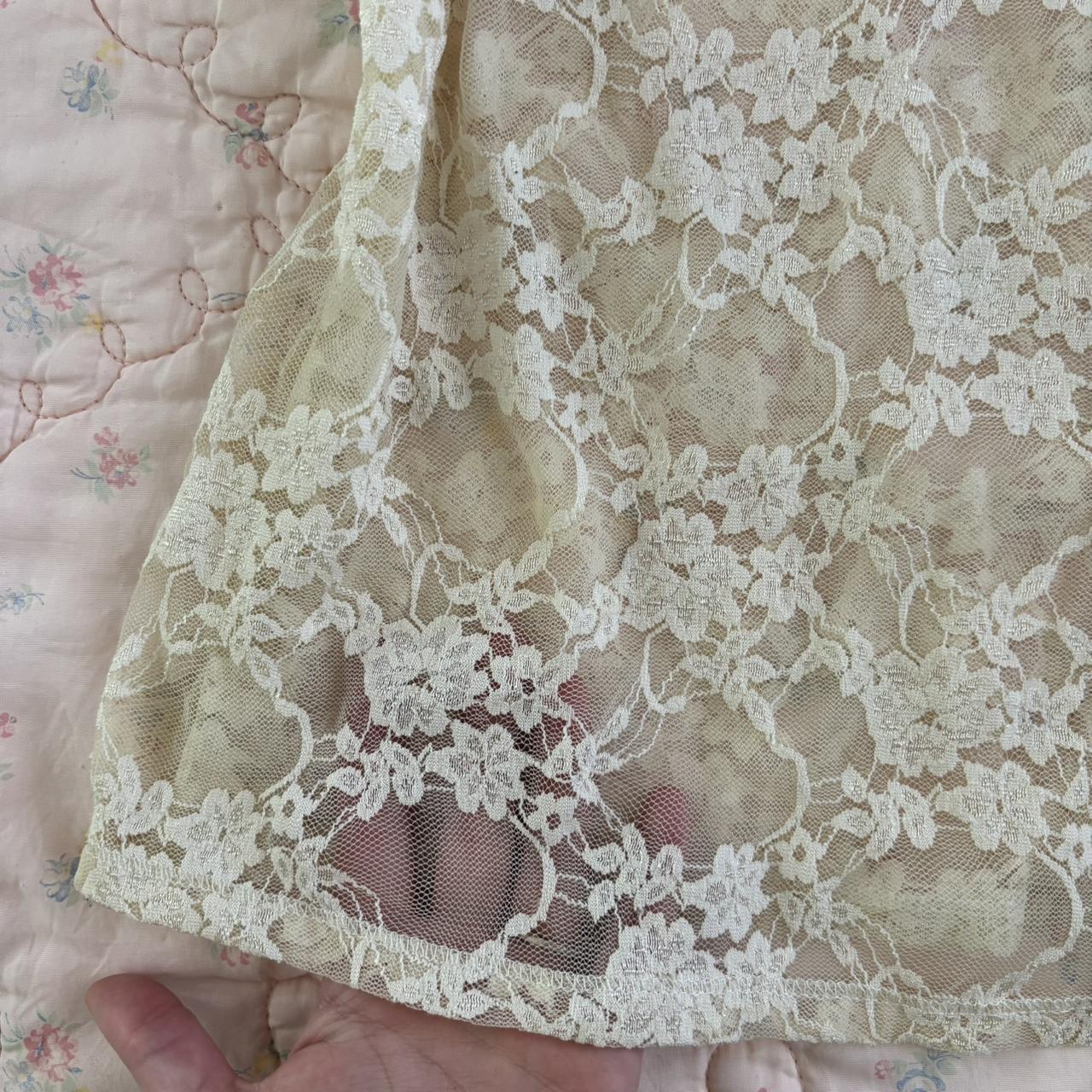 vintage forever twenty one lace cami full lace... | Depop