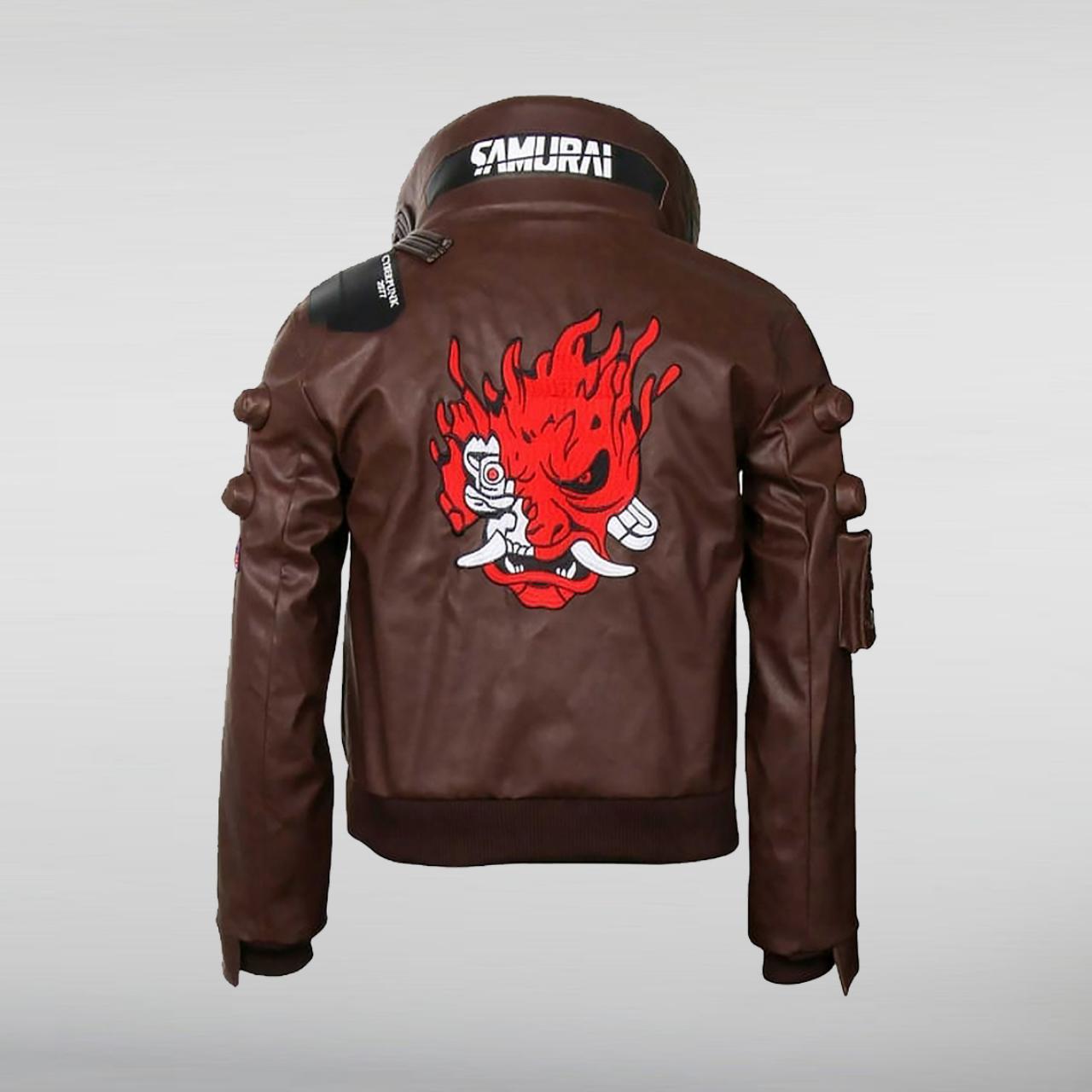 Samurai Cyberpunk 2077 Johnny silverhand Leather... - Depop