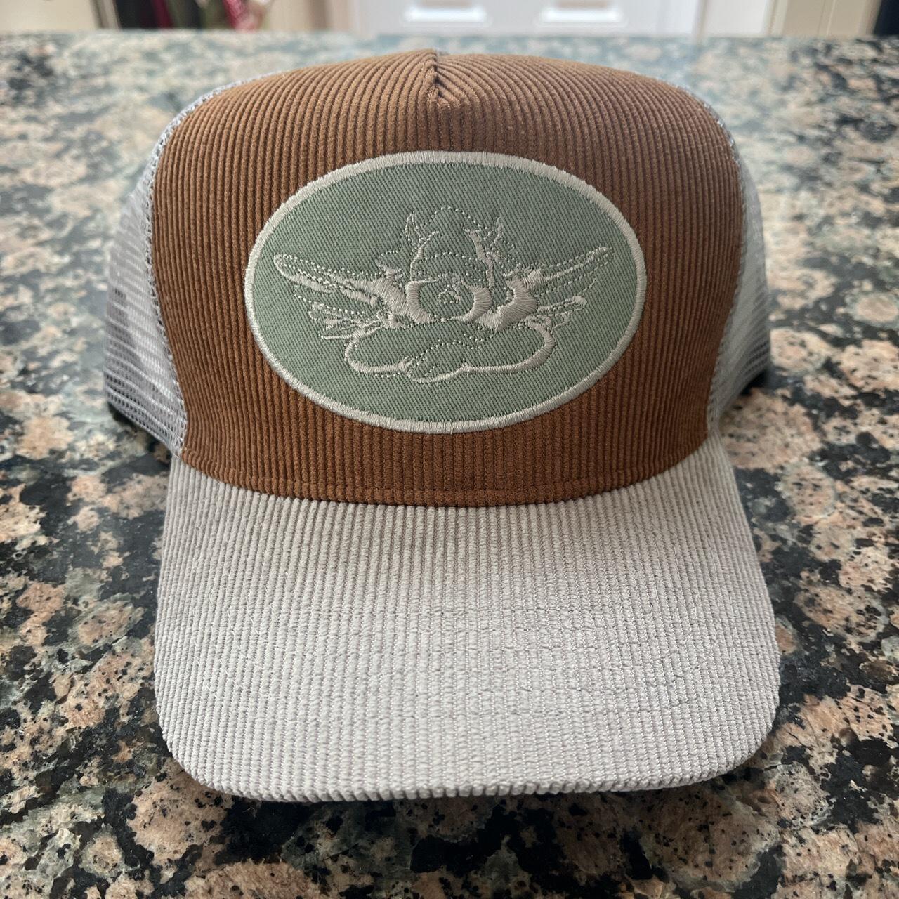 Boys lie trucker hat Brand new Gray and brown - Depop