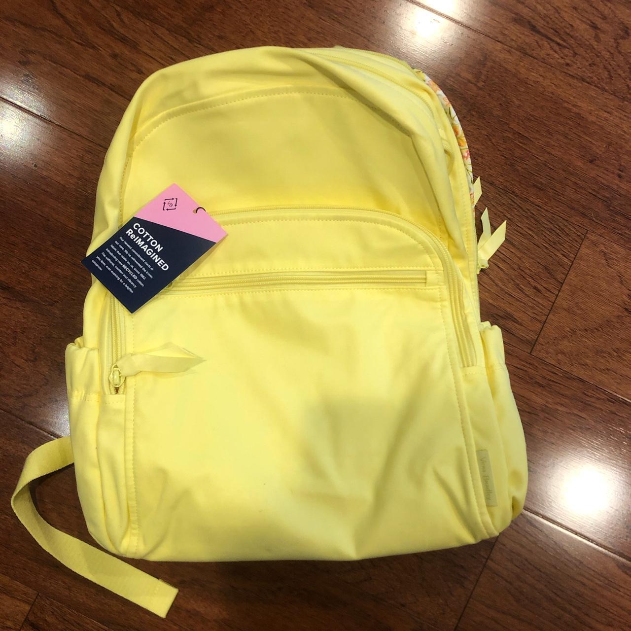 Yellow lightweight cotton washable backpack Brand... - Depop