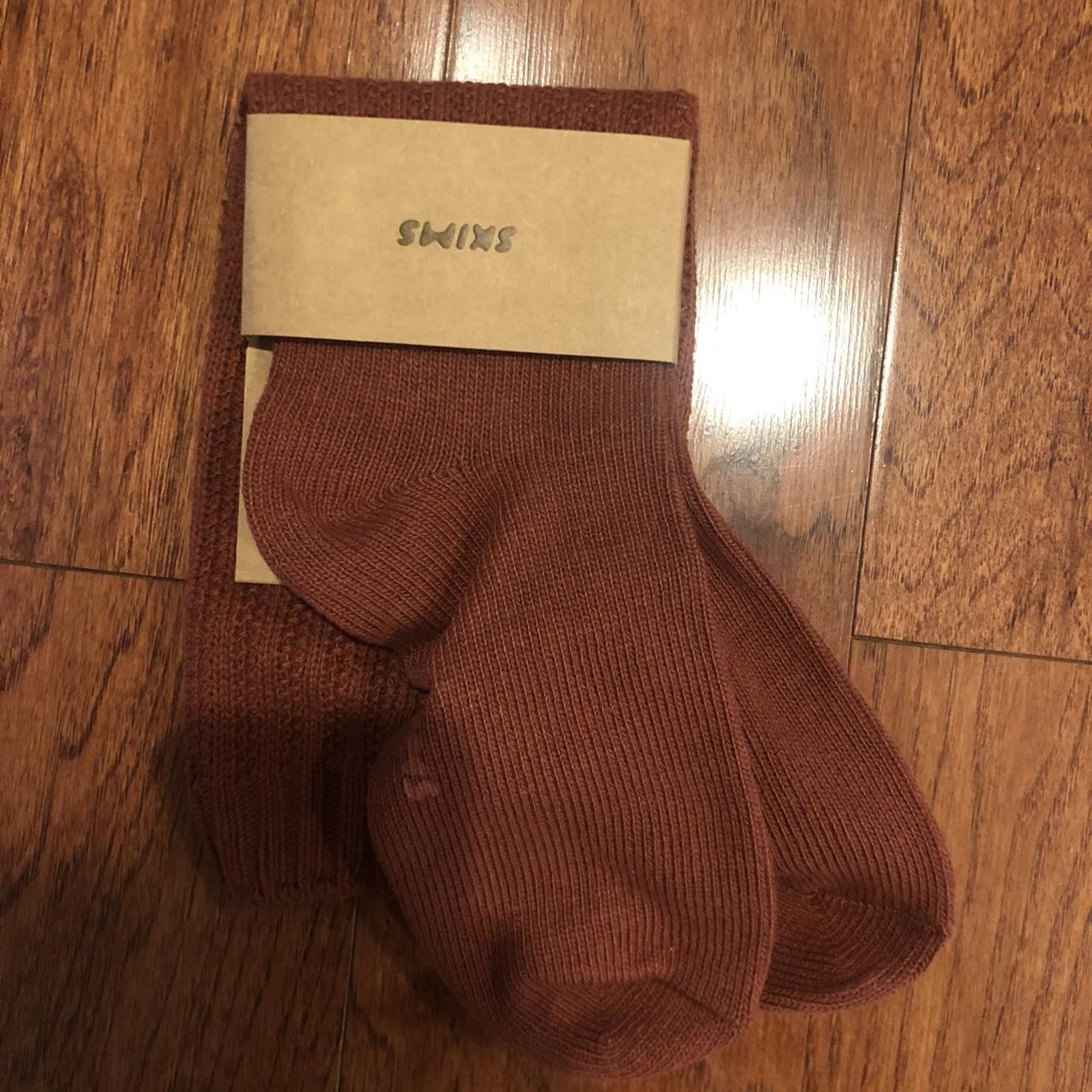 Skims lounge socks Color sangria No longer sold - Depop