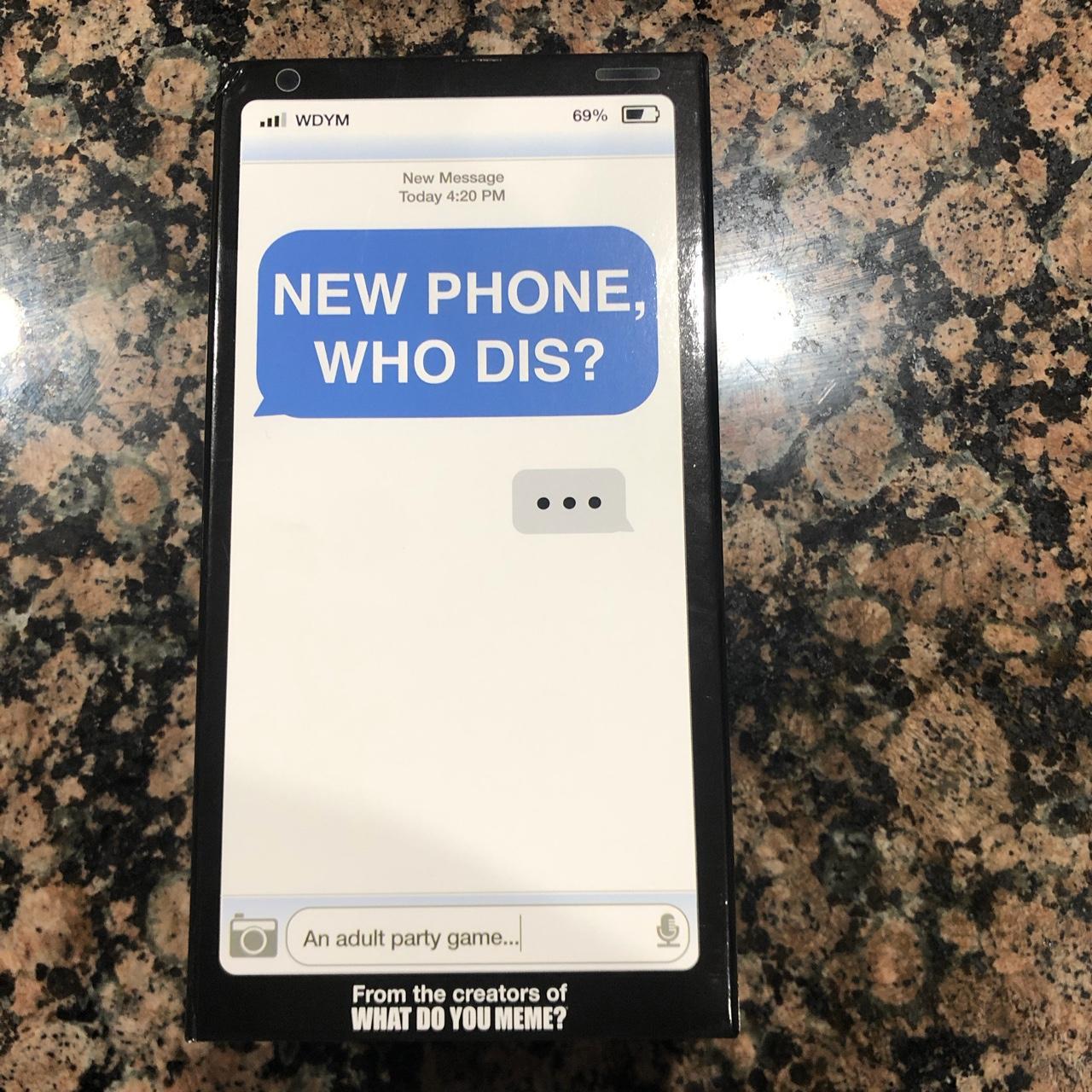 New phone who dis card game Never used New... - Depop