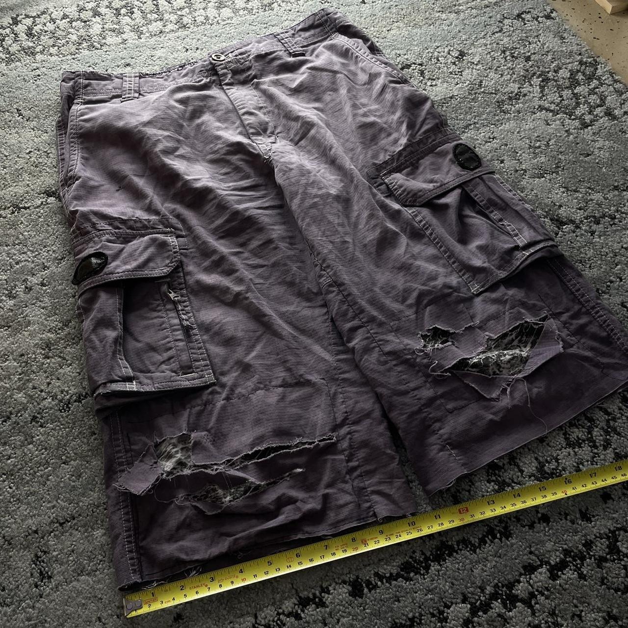 ripstop custom cargo shorts Longer fit Accented... | Depop