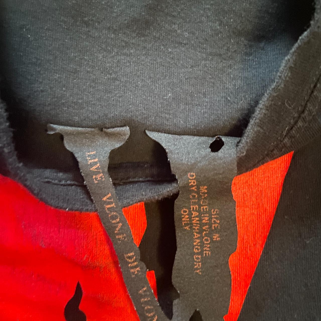 Vlone red and black shirt discontinued as seen on... - Depop