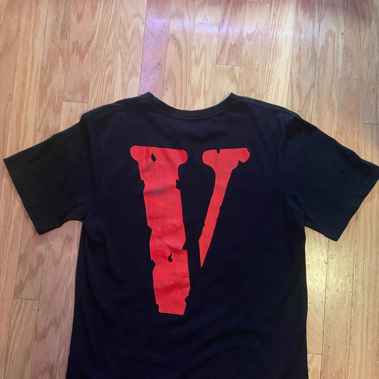 Vlone red and black shirt discontinued as seen on... - Depop
