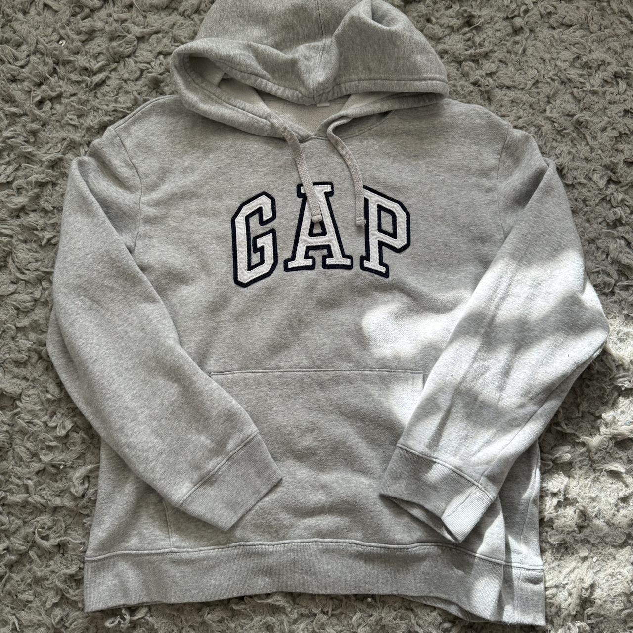 Grey Gap Hoodie - Depop