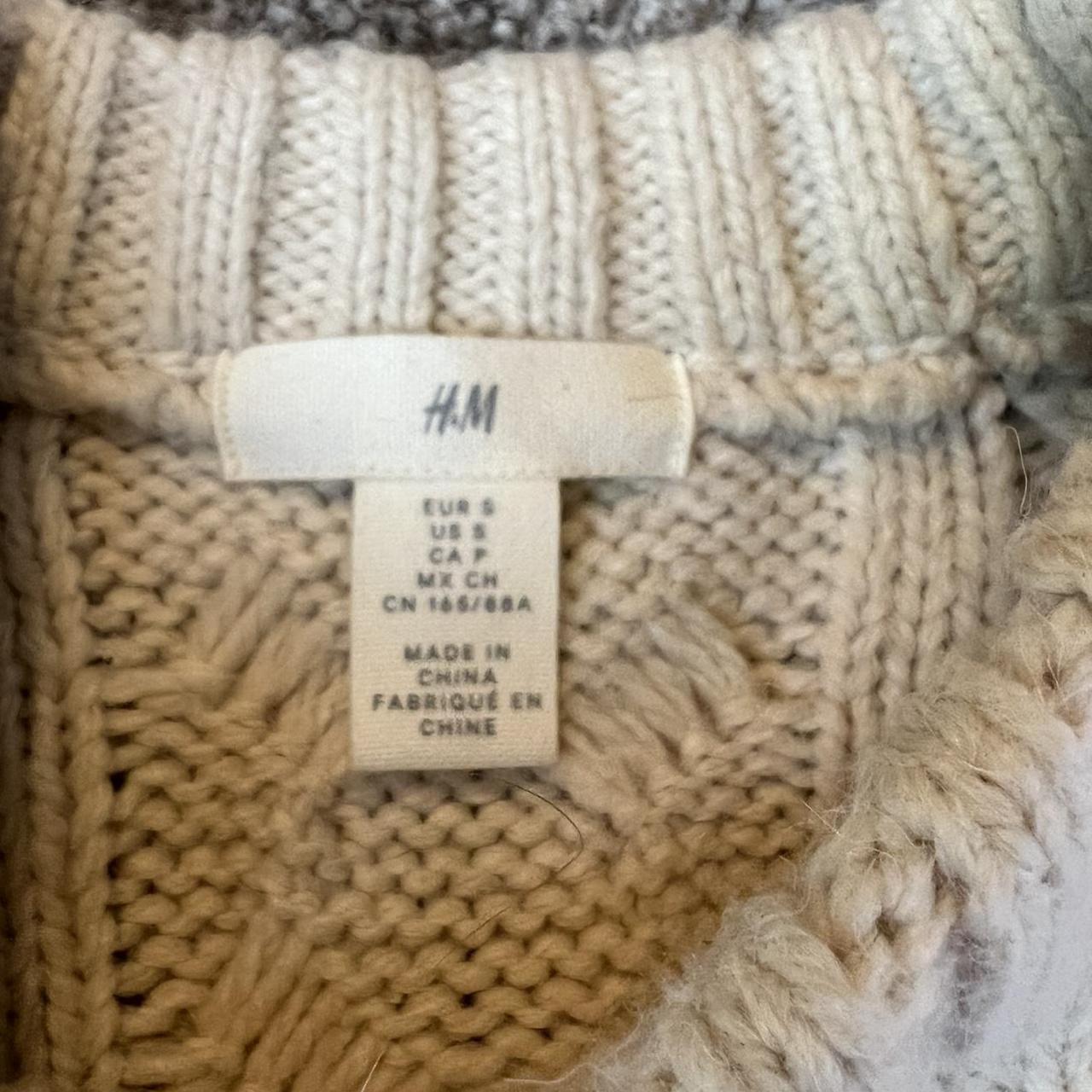 H&M CABLE KNIT SWEATER #cableknit#h&m - Depop
