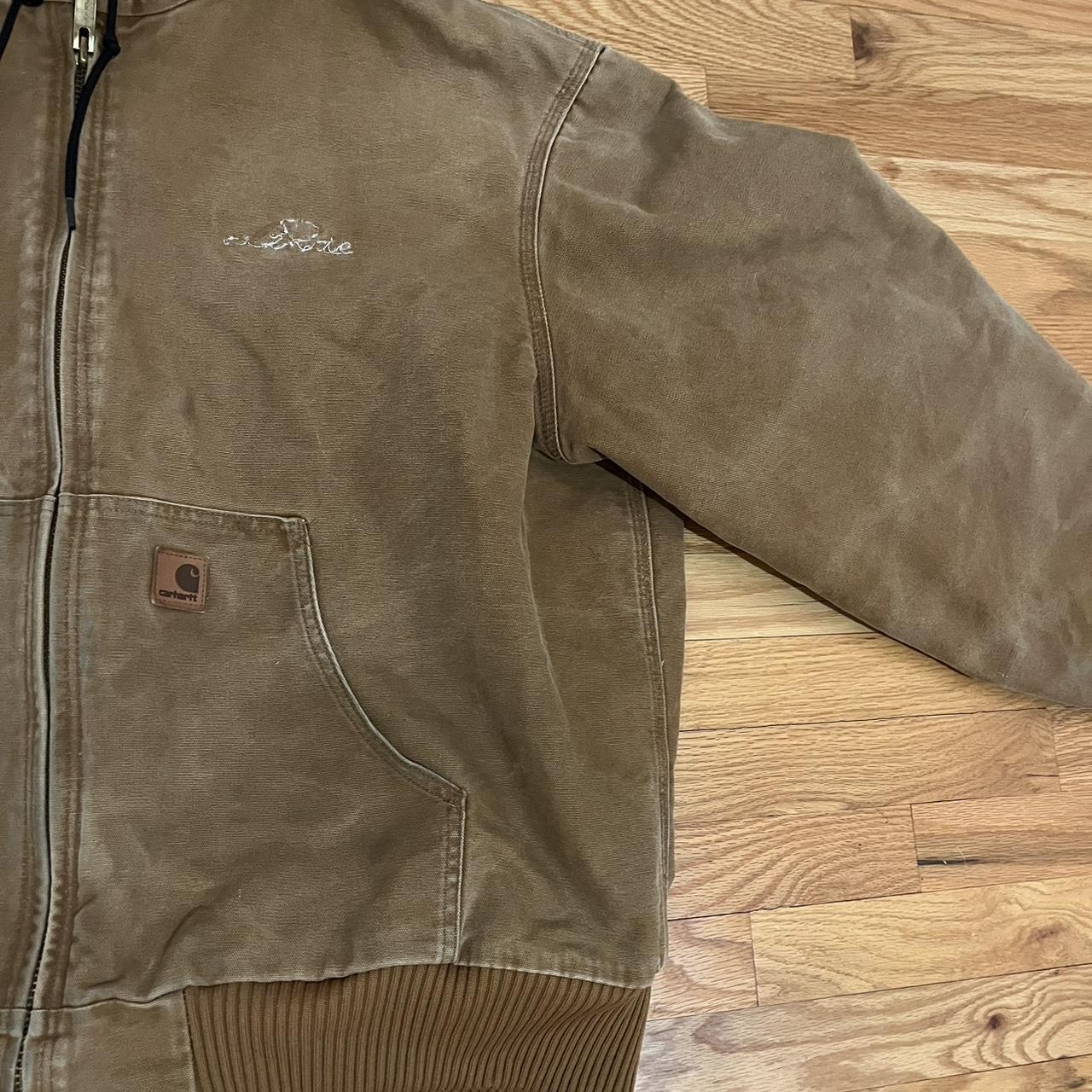 light brown carhartt jacket 2XL - Depop