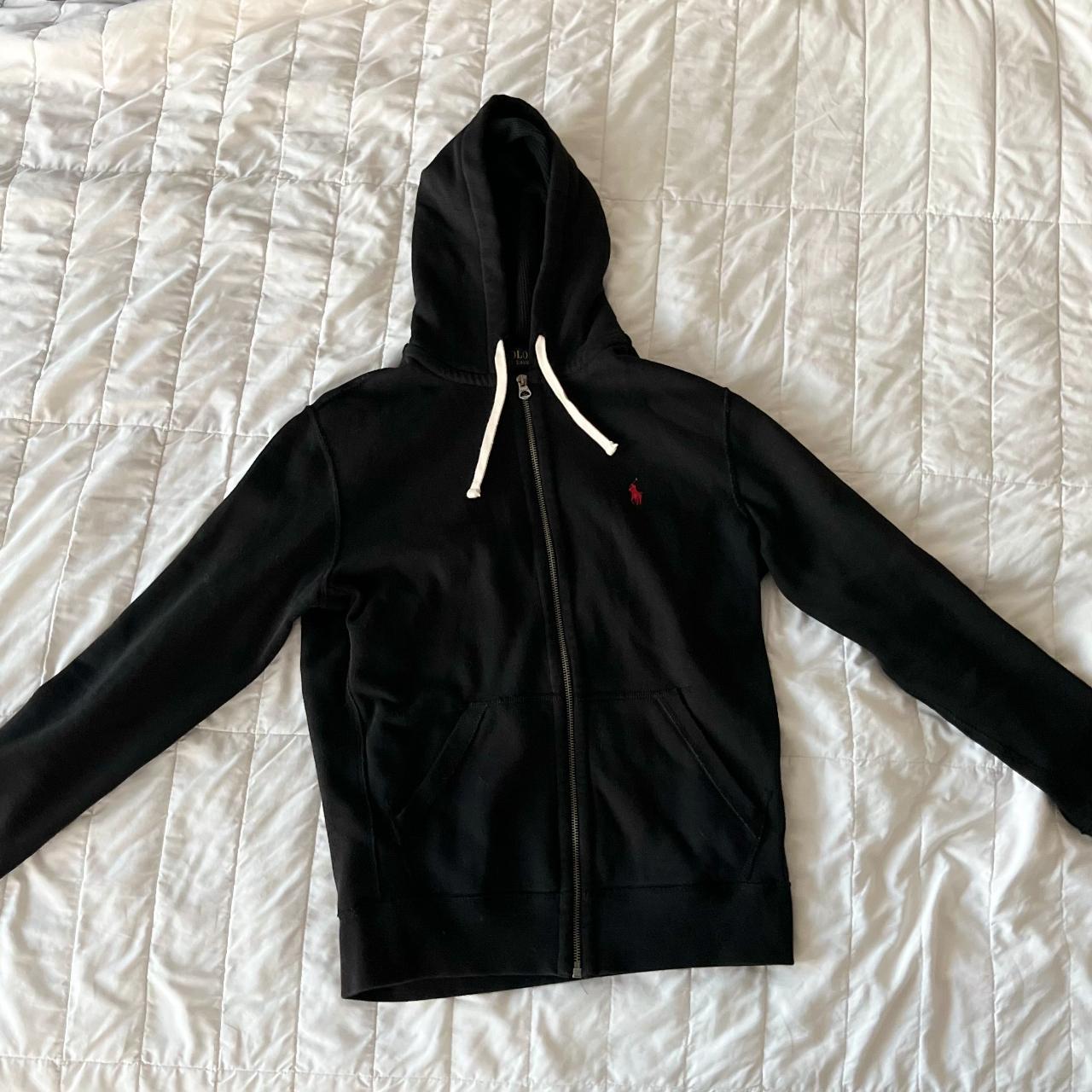 Polo Ralph Lauren Fleece Zip-up Color - Black and... - Depop