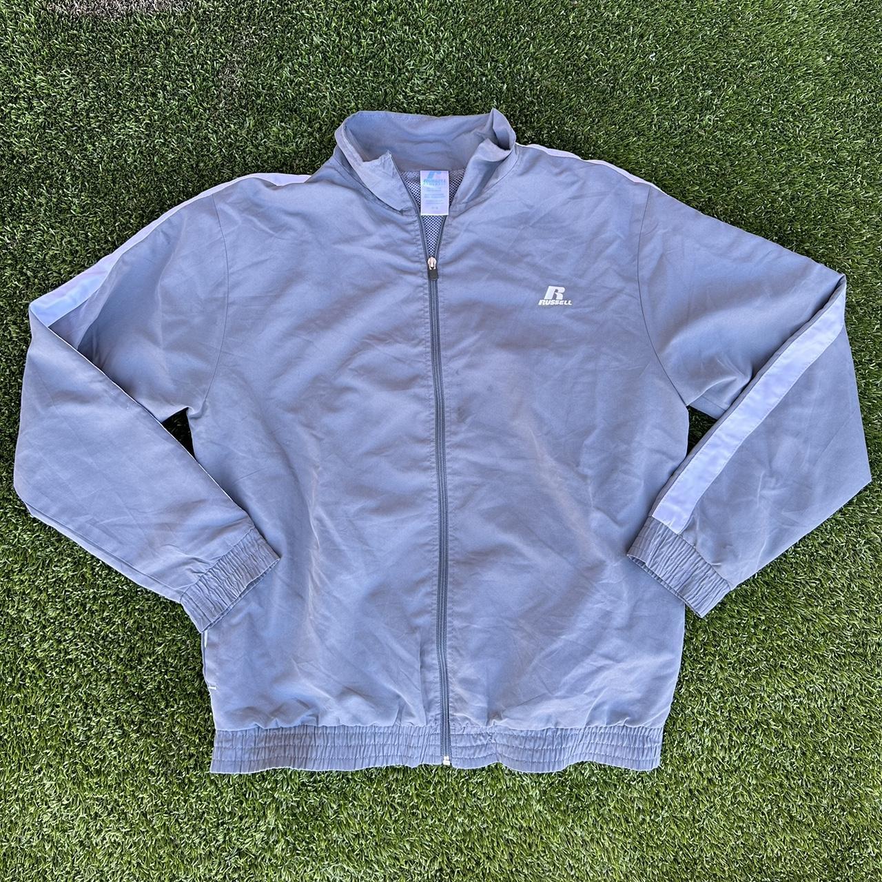 90’s Russell jacket with a small stain on the front - Depop