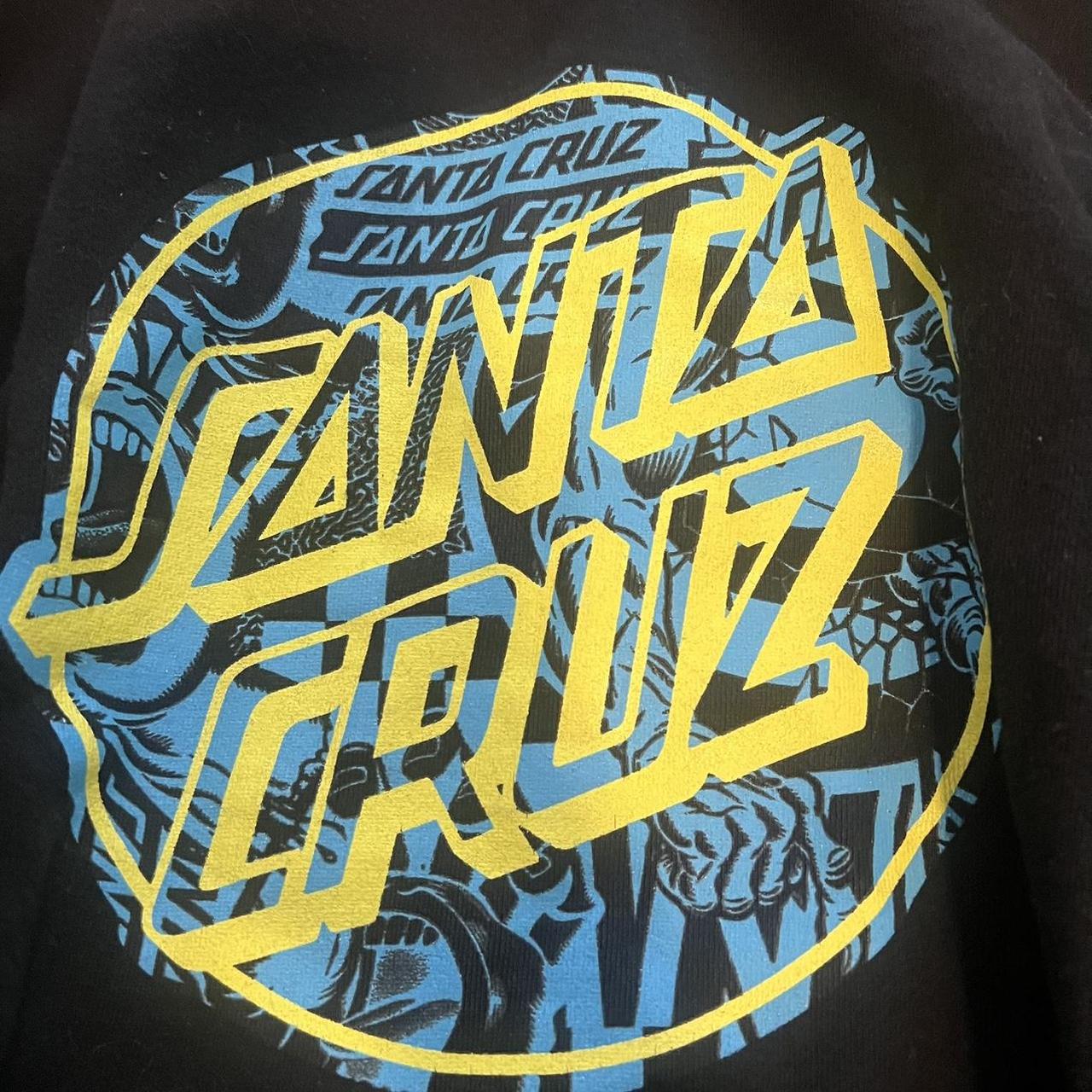 Santa Cruz black blue and yellow... - Depop