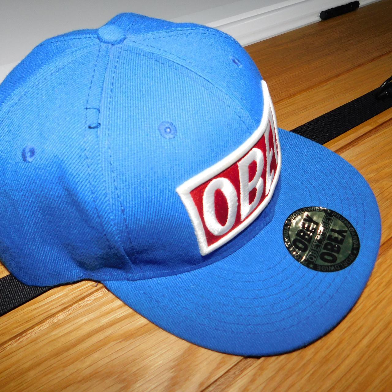 Obey Snapback Hat. Drippiest colours! Smoke-free... - Depop