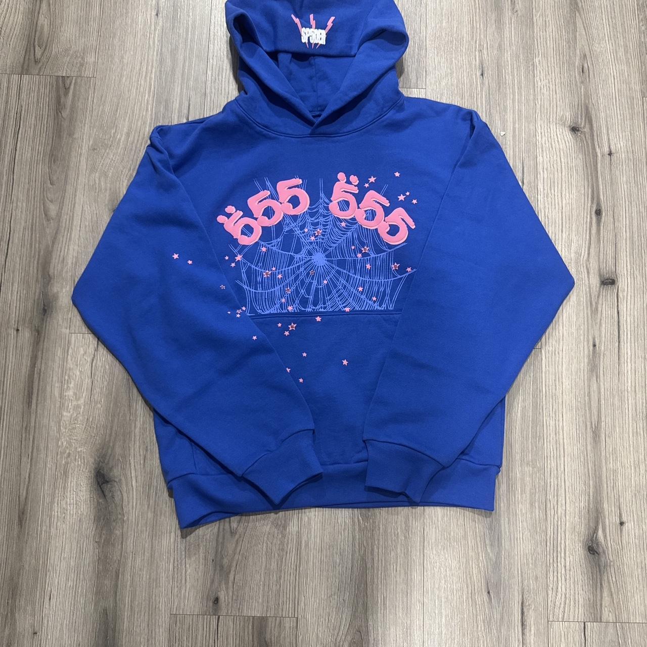 Blue angel number (sp5der) spider hoodie #youngthug... | Depop
