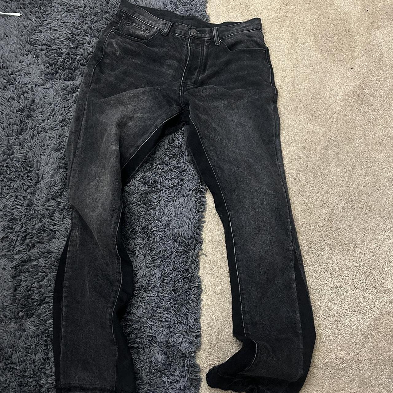 Mnml flared jeans barely worn size 31 - Depop