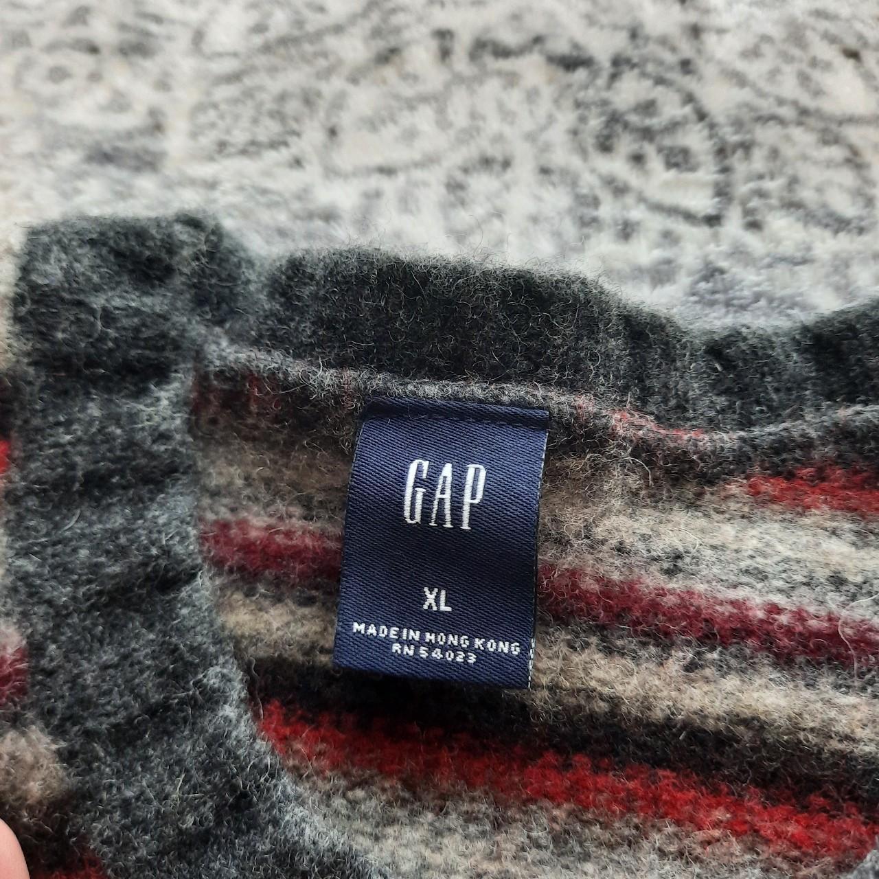 GAP striped sweater #sweater #striped #goth #emo... - Depop