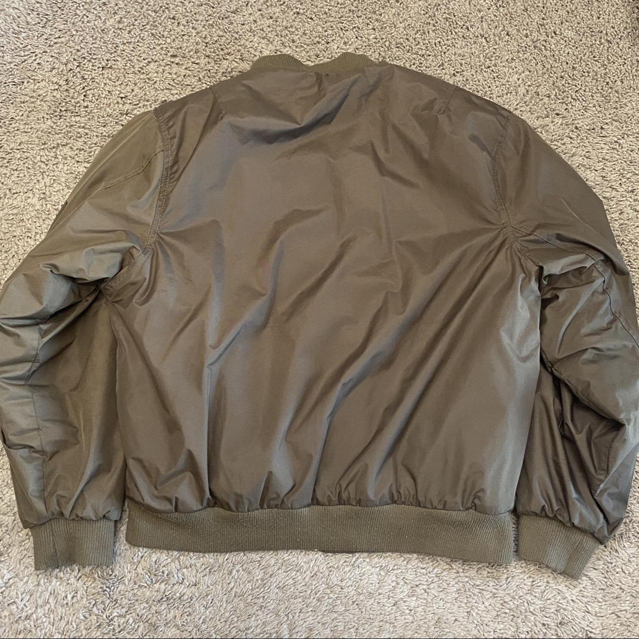 O.S.C Old Skool Bomber-Style Jacket Coat Military... - Depop