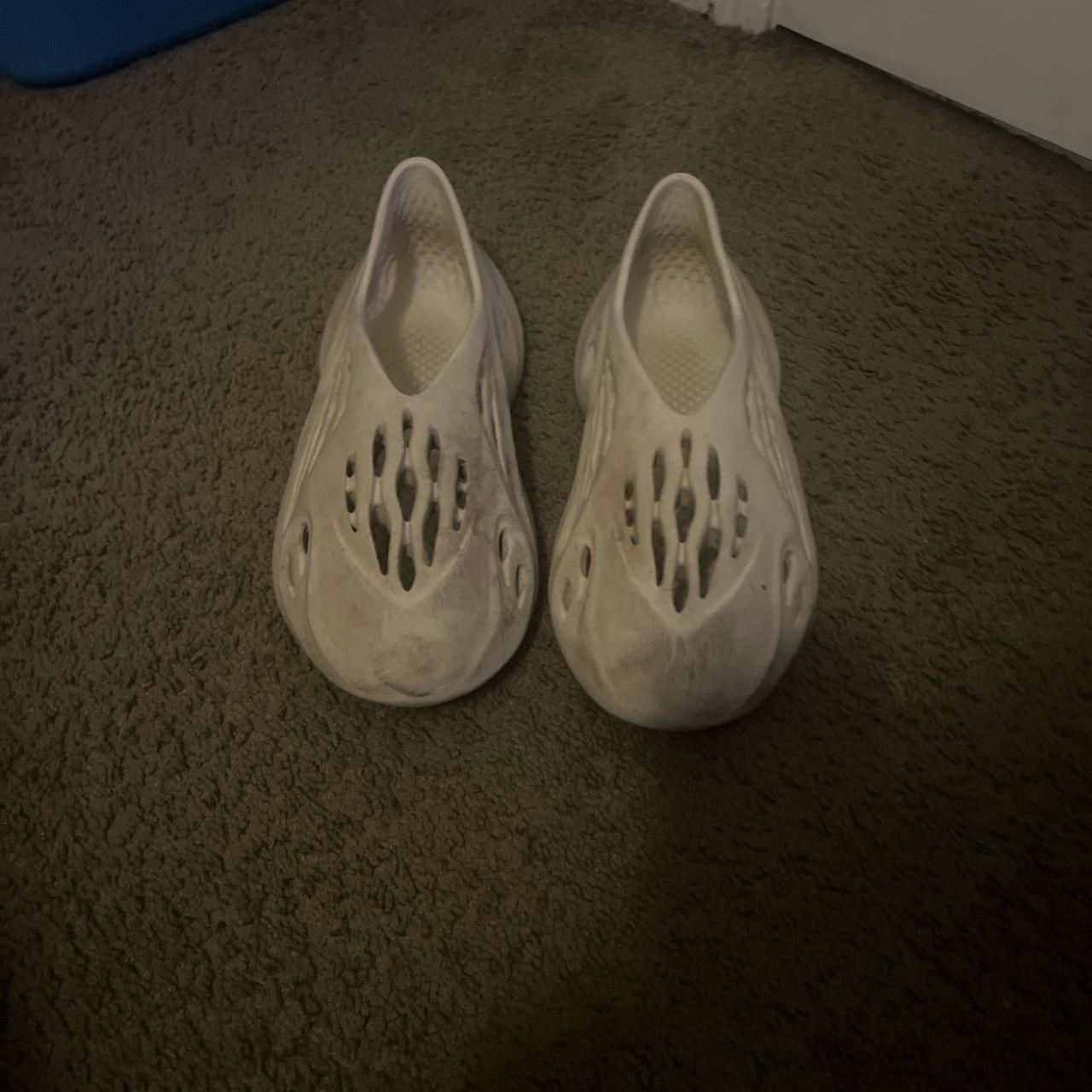 Yeezy Foam runner bone REAL Stained but still has... | Depop
