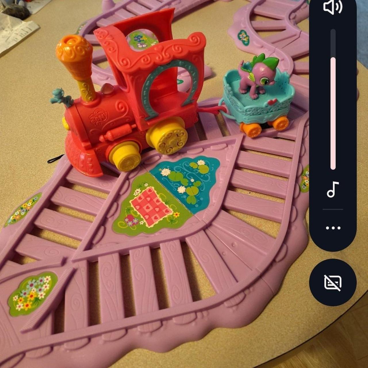 #mlp my little pony Pink and purple train track... | Depop