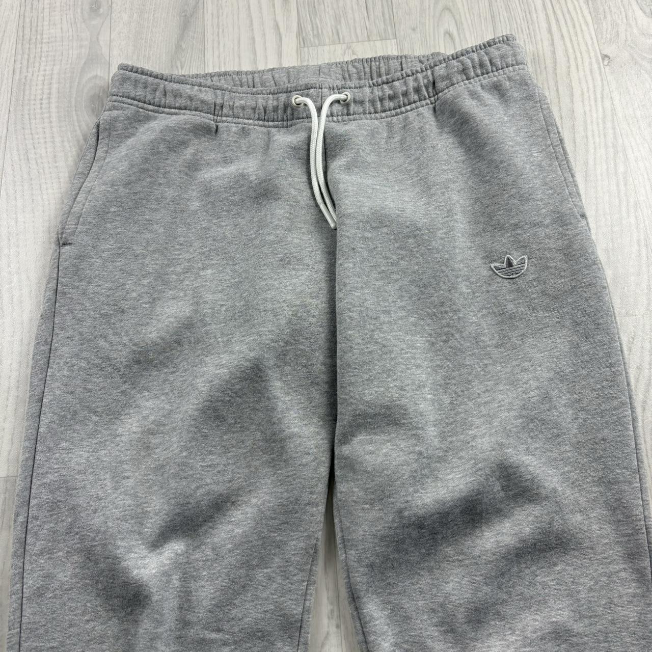 ADIDAS LOW RISE BAGGY SWEATPANTS GREY good... - Depop