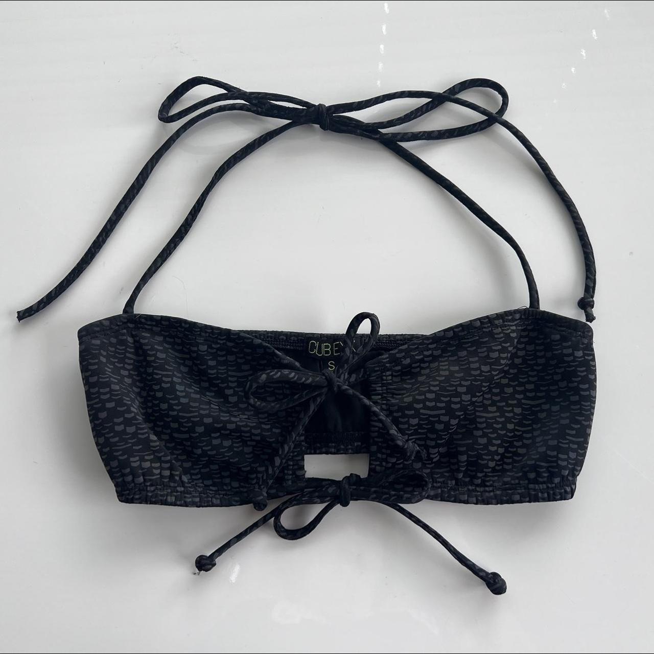 Club Exx Reflective Halter Front Tie Top (Small, but... - Depop