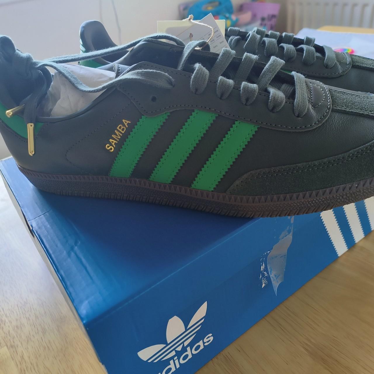 Adidas Men's Green Trainers | Depop