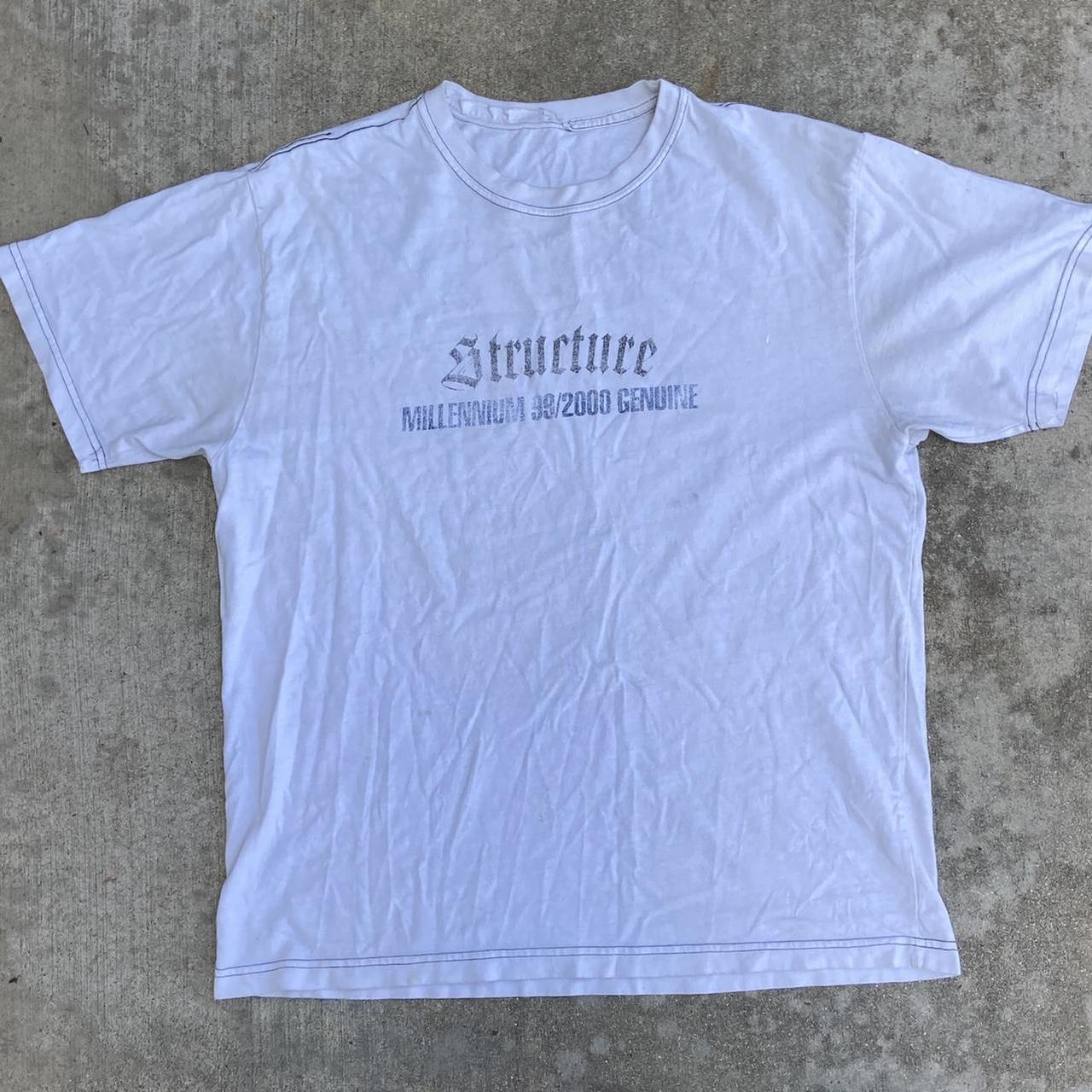 Worn in structure millennium graphic t shirt Comfy... - Depop