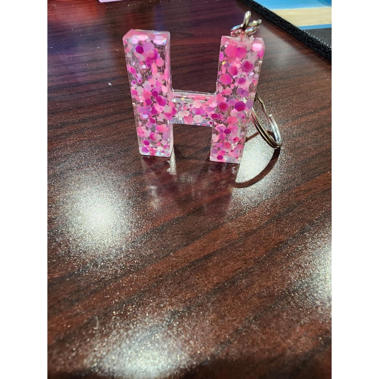 Letter Keychain The letter "H" keychain Handmade... - Depop