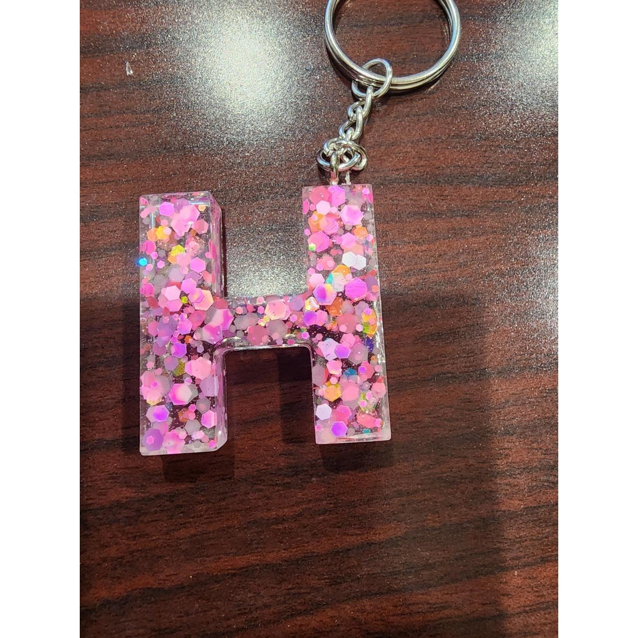 Letter Keychain The letter "H" keychain Handmade... - Depop