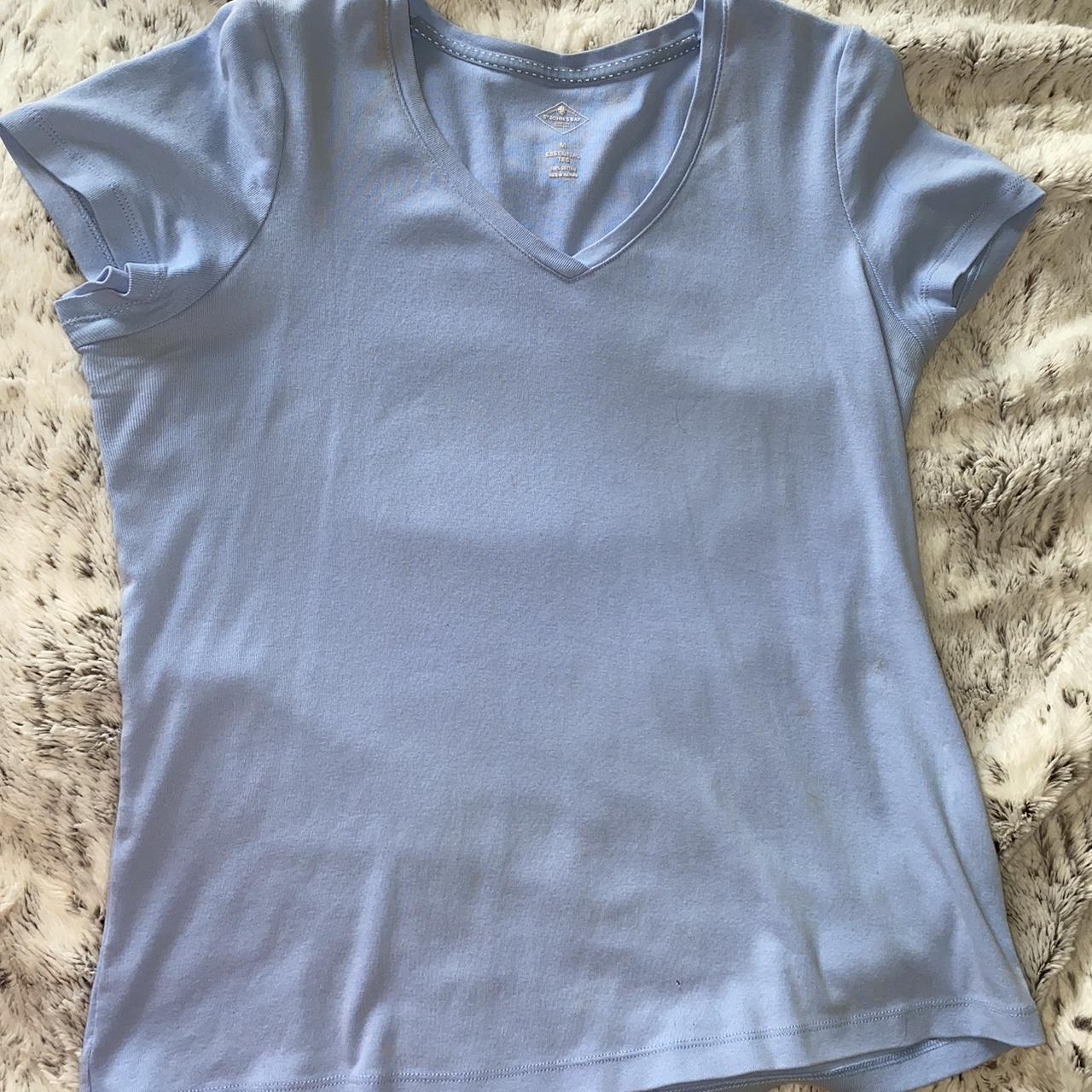 Blue essential tee. Worn a few times - Depop