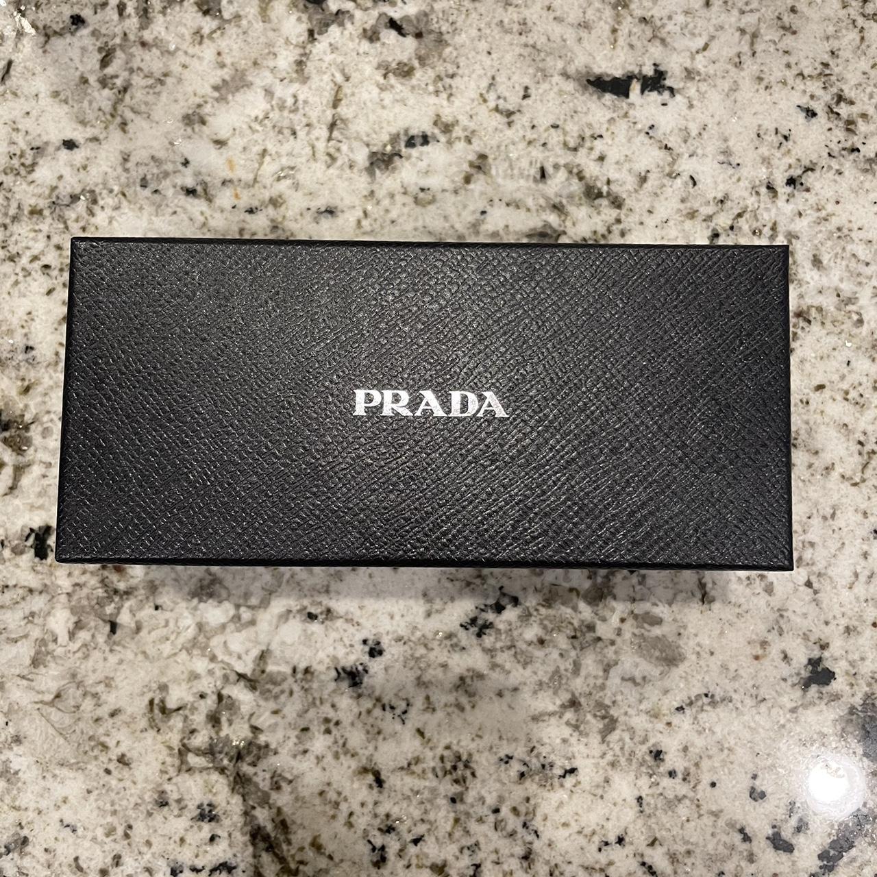 Prada sunglasses case, leather like texture, my... - Depop