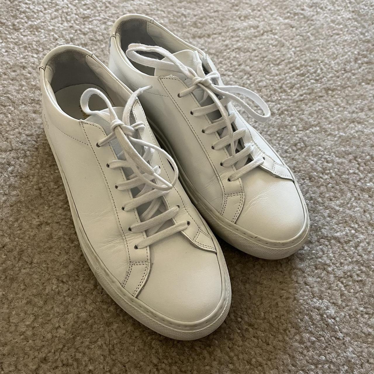 Common Projects Women's White Trainers | Depop