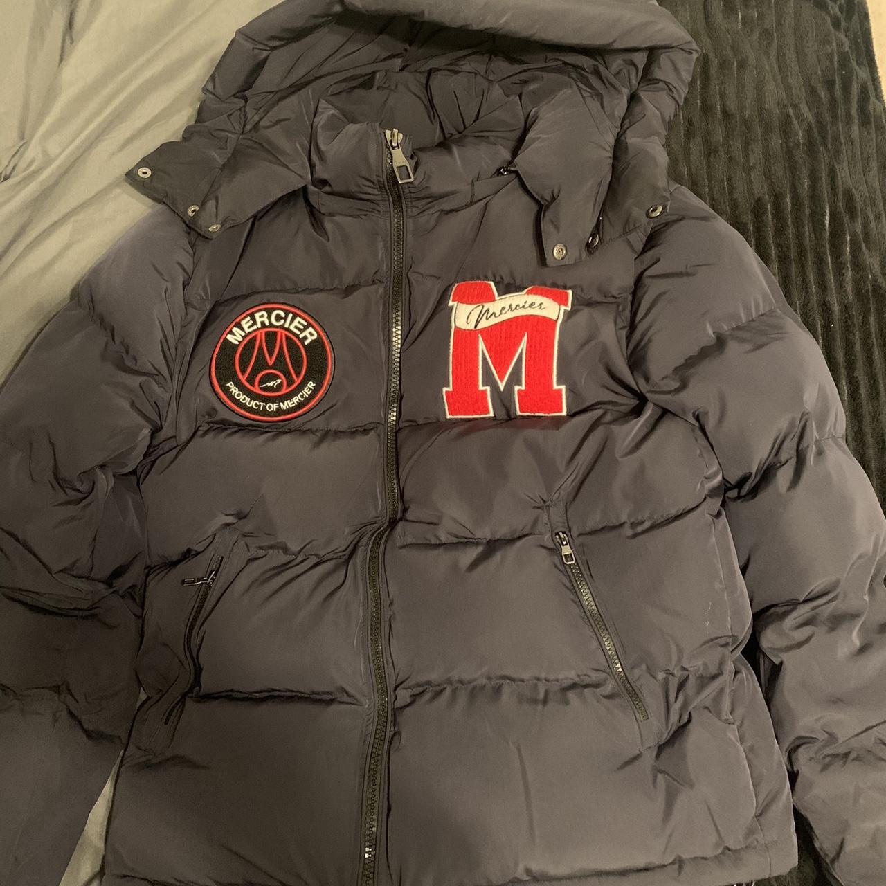Mercier Jacket Navy and Red No longer sold by... - Depop